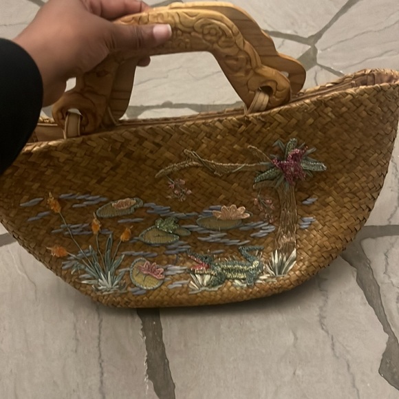 Cappelli Straworld | Bags | Vintage Cappelli Rattan Purse | Poshmark